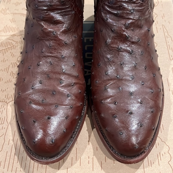 Tecovas | Shoes | Tecovas The Zane In Mahogany Ostrich Size 3ee | Poshmark